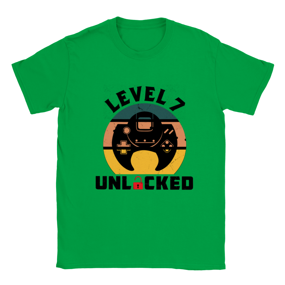 Level 7 Unlocked Birthday Shirt for Boys and Girls Gamers « Fine Custom ...