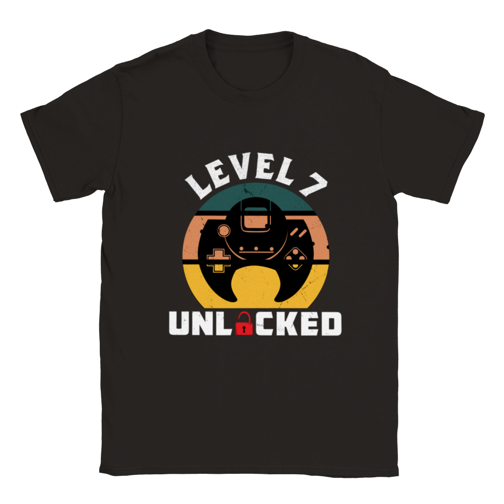 Level 7 Unlocked Birthday Shirt for Boys and Girls Gamers « Fine Custom ...