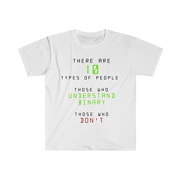 Programmer Nerd Funny Binary T Shirt 10 Types Of People Fine Custom